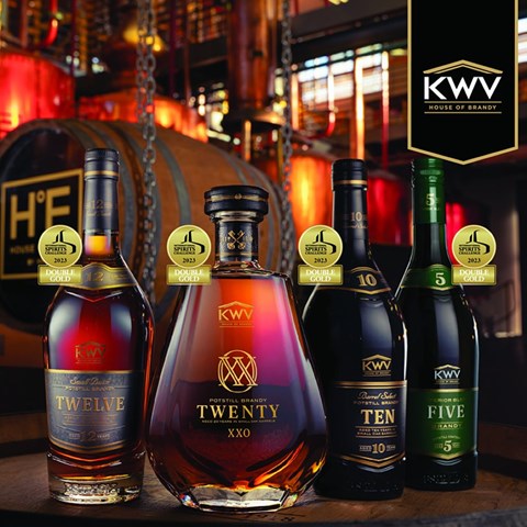 KWV Brandy triumphs with four Double-Gold medals at the International Spirits Challenge 2023 ...