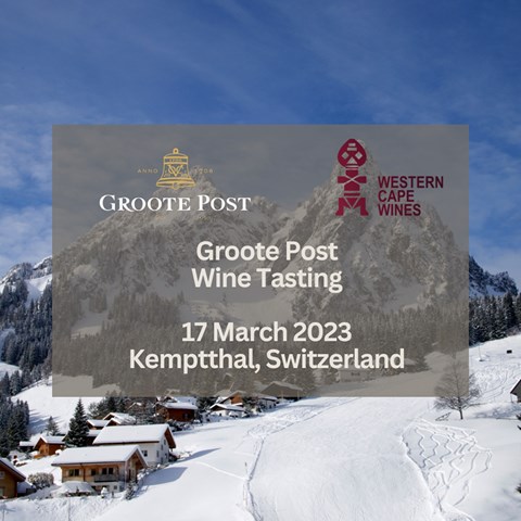 Groote Post Wine Tasting - Kemptthal, Switzerland | wine.co.za