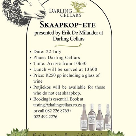 Skaapkop-ete presented by Darling Cellars and Erik De Milander | wine.co.za
