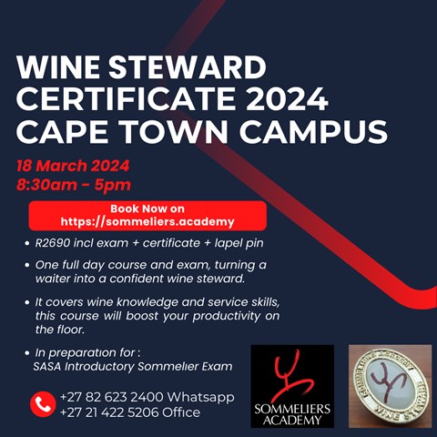 Sommeliers Academy - Wine Steward Course | wine.co.za