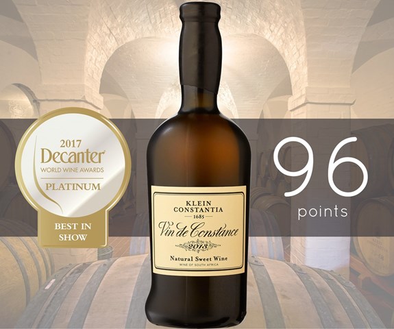 Platinum for Klein Constantia's Liquid Gold - Best Sweet Wine for 2017 ...