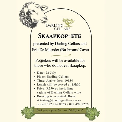 Skaapkop-ete at Darling Cellars | wine.co.za