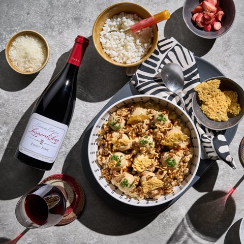 Leopard's Leap recipe: Creamy samp with mushroom purée, wild mushrooms ...