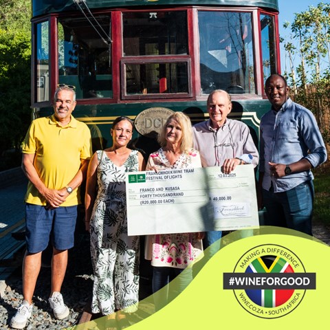 Franschhoek Wine Tram’s ticket stub initiative raises thousands for ...