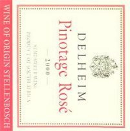 Delheim Pinotage Rose 2000 | wine.co.za