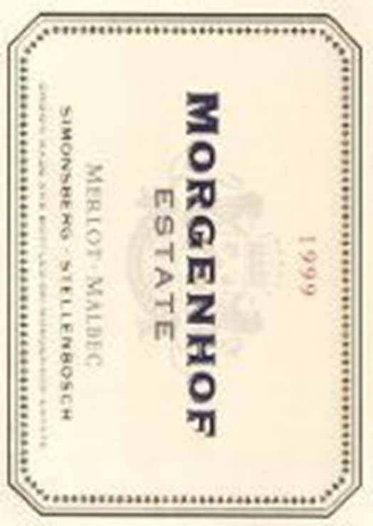 Morgenhof Estate Merlot/Malbec 1999 | wine.co.za