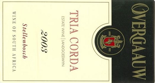 Overgaauw Tria Corda 2003 | wine.co.za