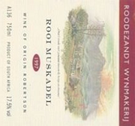 Roodezandt Red Muscadel 1997 | wine.co.za