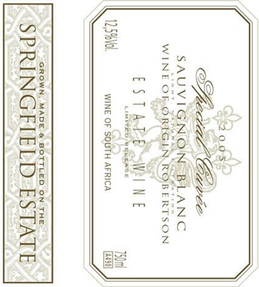Springfield Estate Special Cuvee Sauvignon Blanc 2005 | wine.co.za