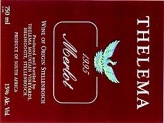 Thelema Merlot 1995 | wine.co.za