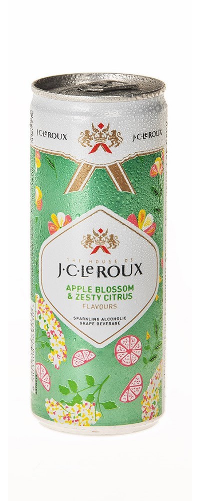 JC Le Roux Apple Blossom & Zesty Citrus Can | wine.co.za